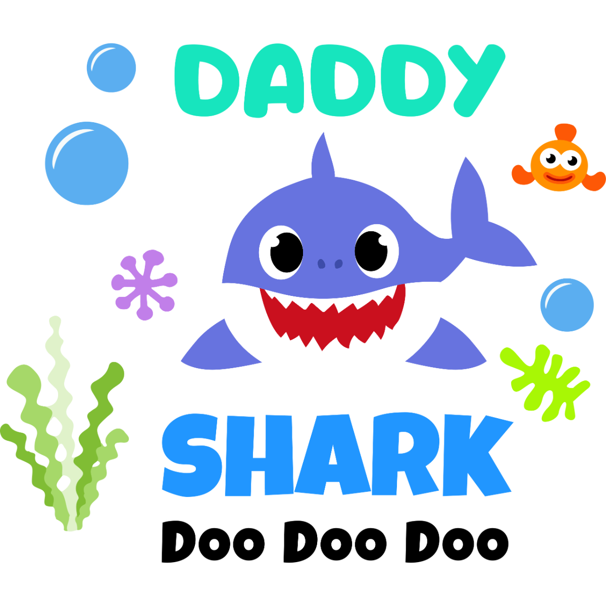 Daddy shark Svg, Baby Shark Family Svg, Baby Shark Birthday | Inspire Uplift