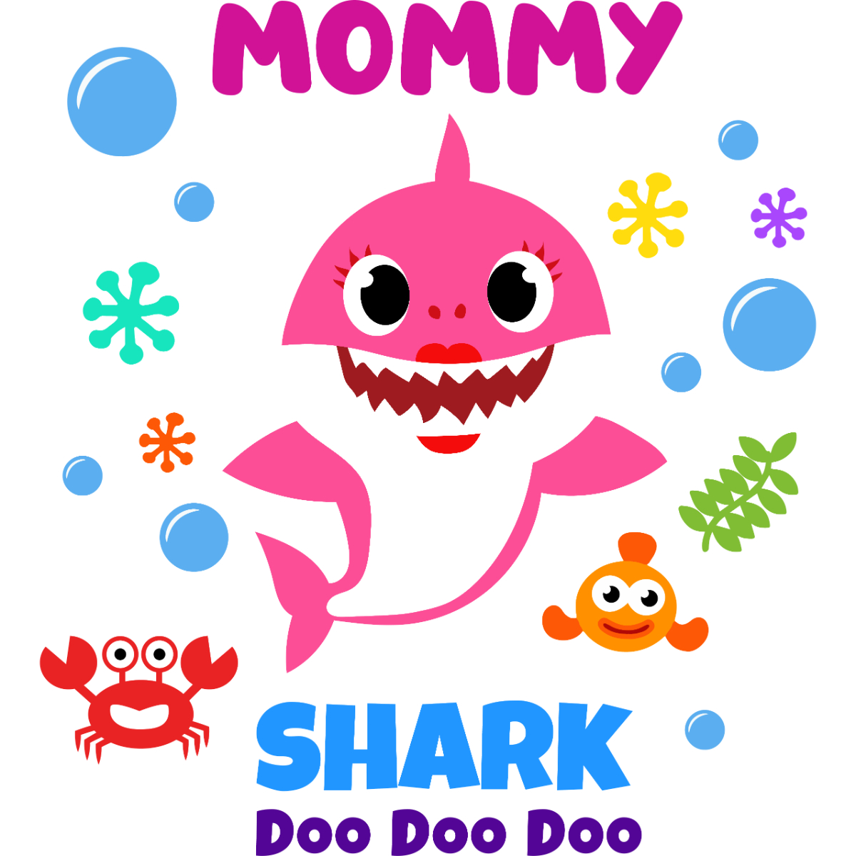 Mommy Shark Svg, Baby Shark Family Svg, Baby Shark Birthday | Inspire ...