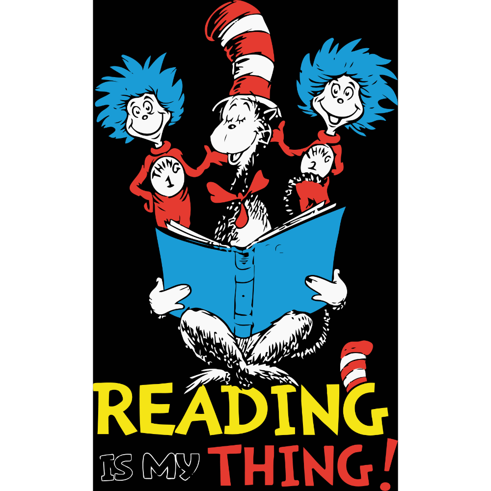 Reading Is My Thing Svg, Dr Seuss Svg, Dr Seuss Logo Svg, Dr | Inspire ...