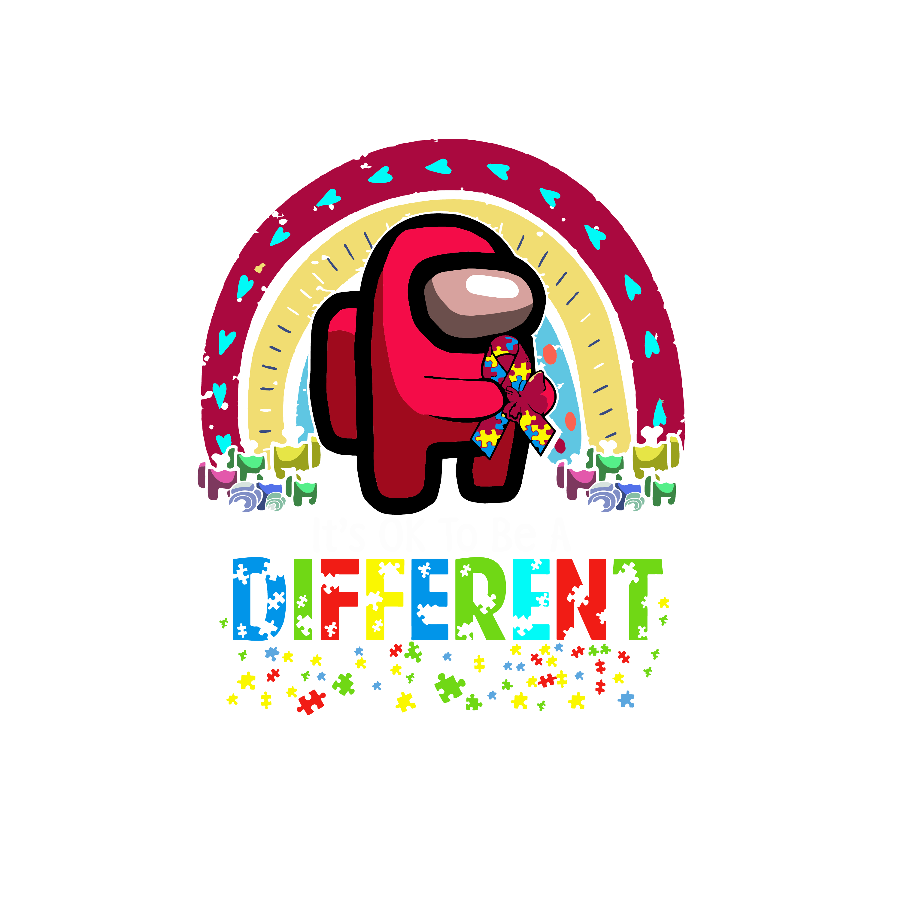 Among Us Different Autism Awareness Svg, Autism Svg, Awarene | Inspire ...