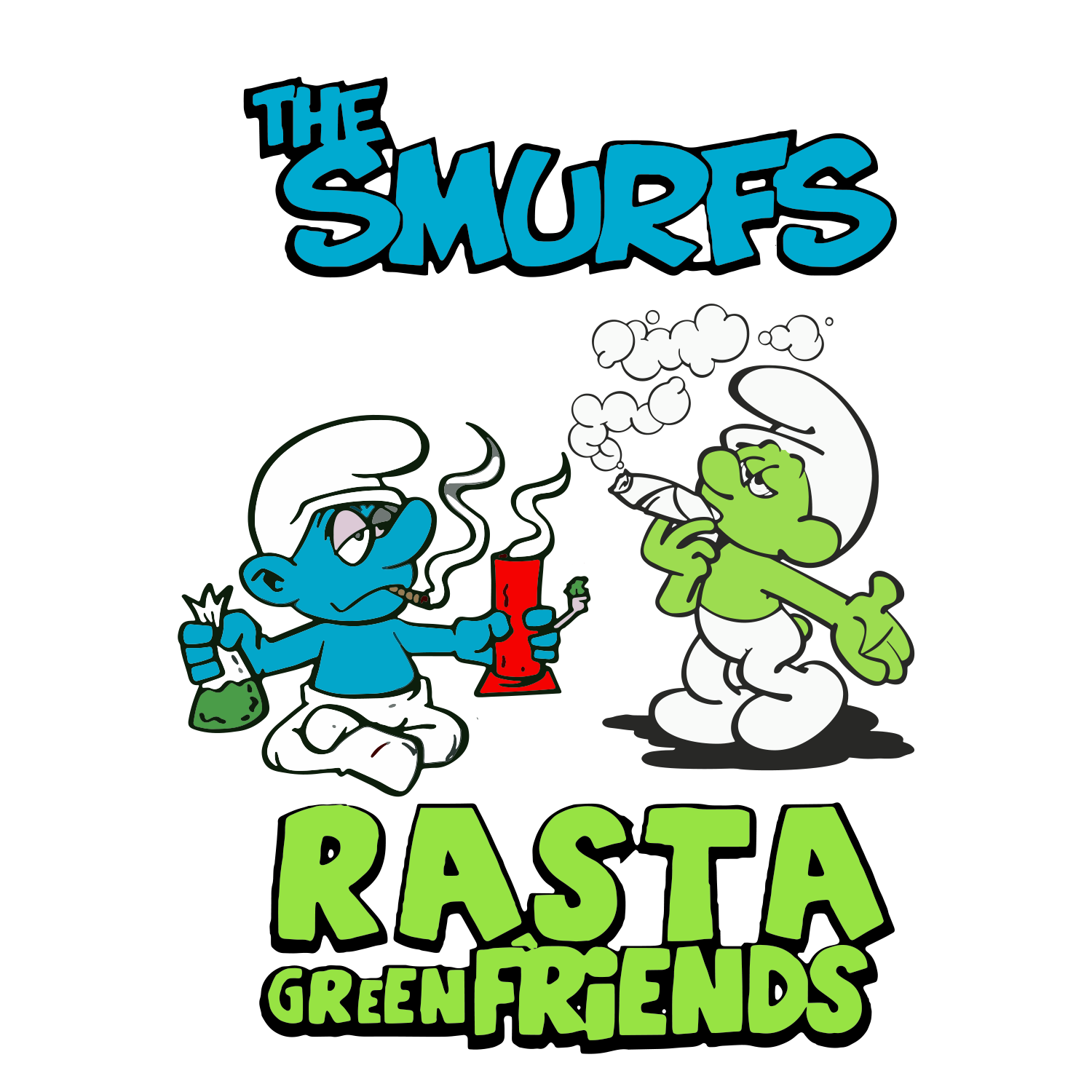 The Smurfs Rasta Green Friends Svg, The Smurfs Svg Clipart, | Inspire ...