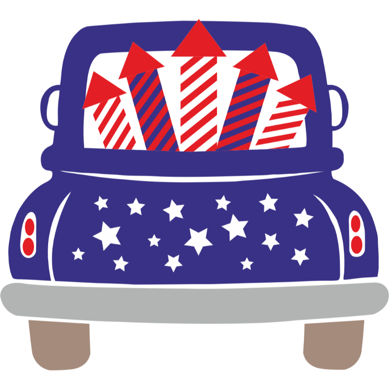 4th of july a truck carrying rockets Svg, 4th of July Svg, H | Inspire ...