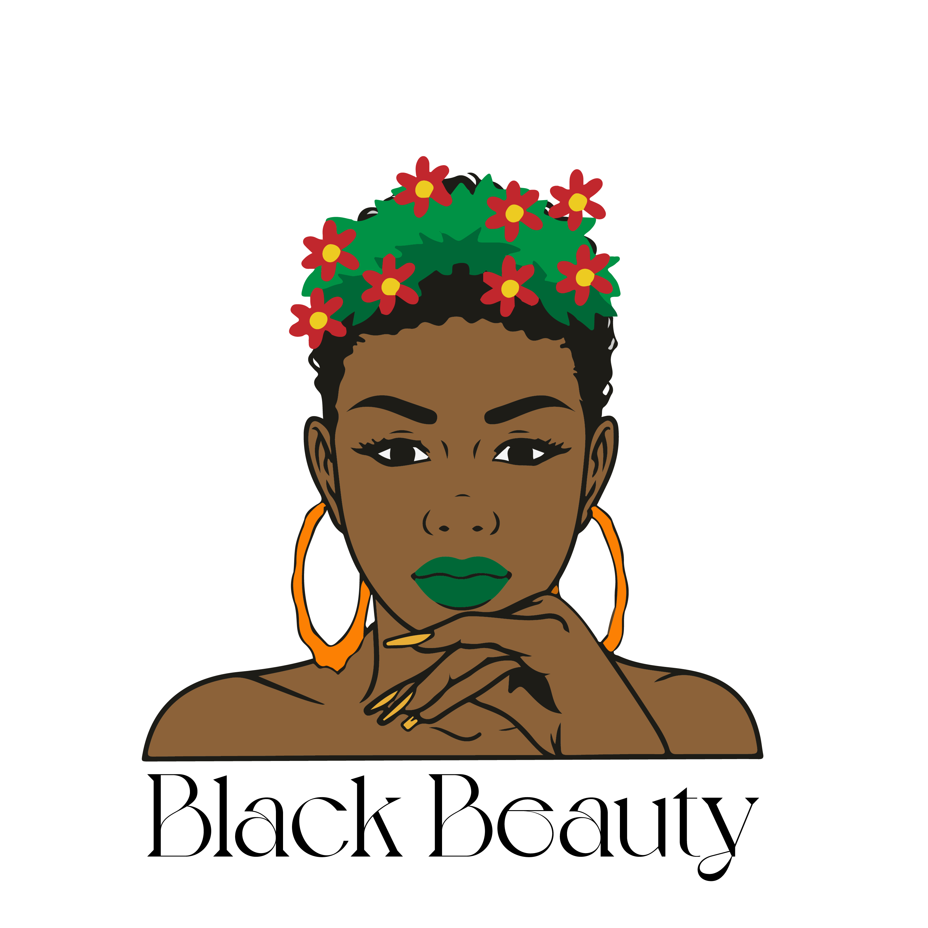 Beauty logo vector, Black Beauty Svg, Black Woman SVG, Black | Inspire ...