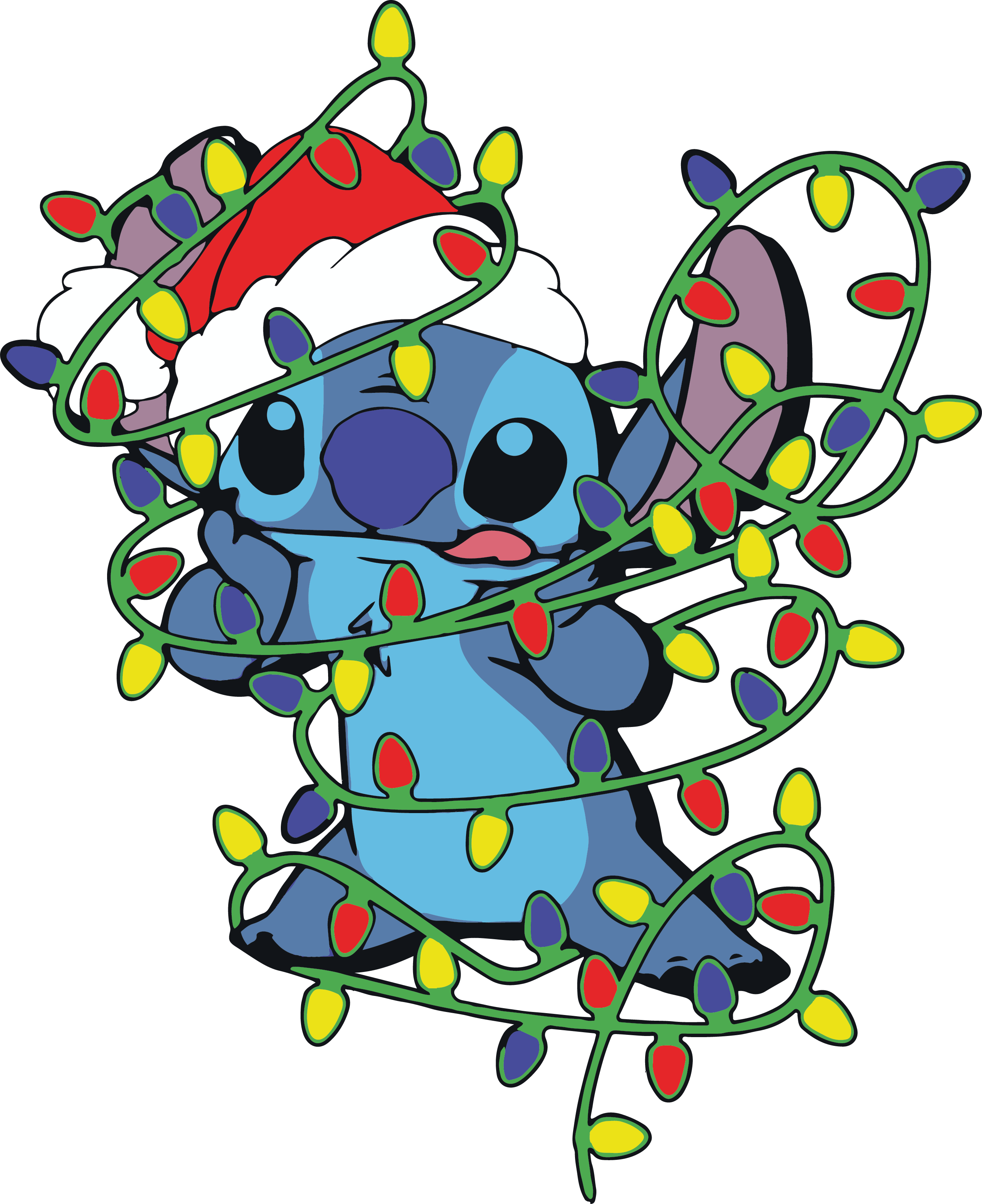 Stitch Disney Xmas Light Christmas, Stitch Christmas logo Sv | Inspire ...