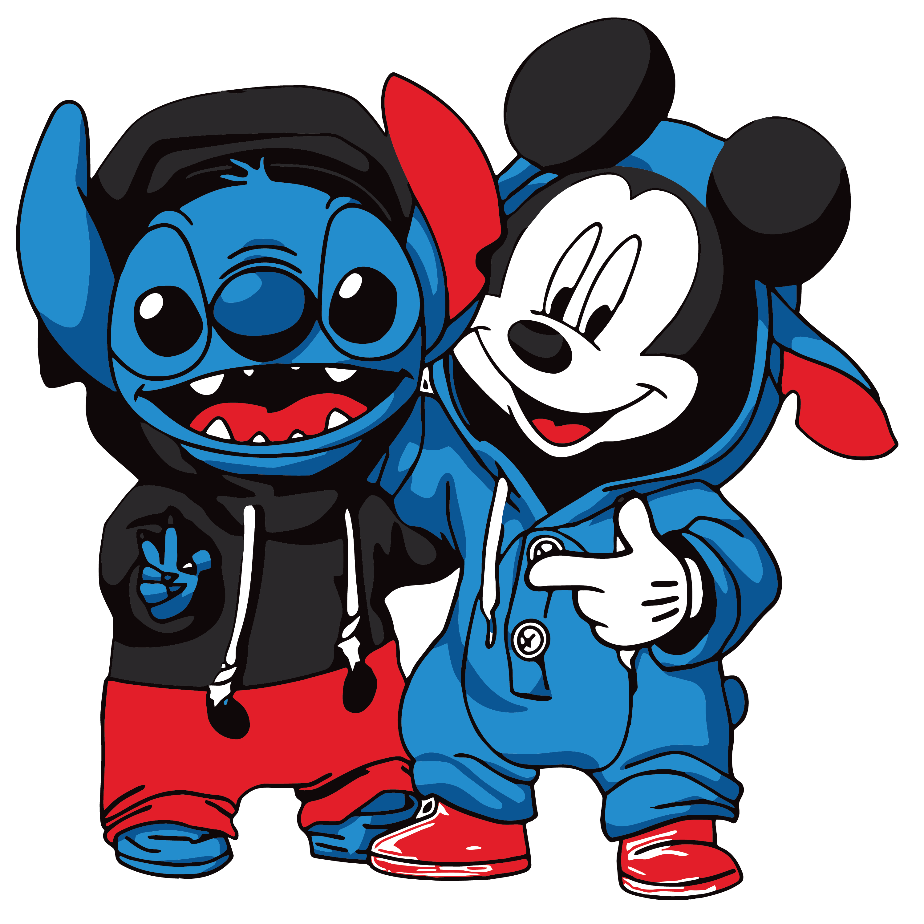 Stitch And Mickey Svg, Trending Svg, Lilo And Stitch Svg, Mi | Inspire ...