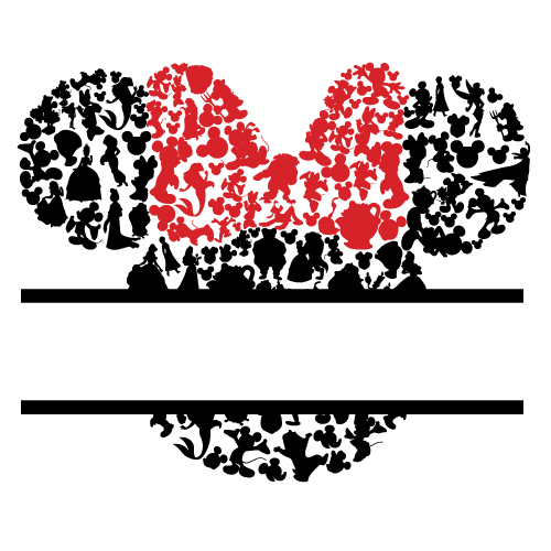 Minnie mouse split frame Png, Mickey Christmas Png, Mickey c | Inspire ...