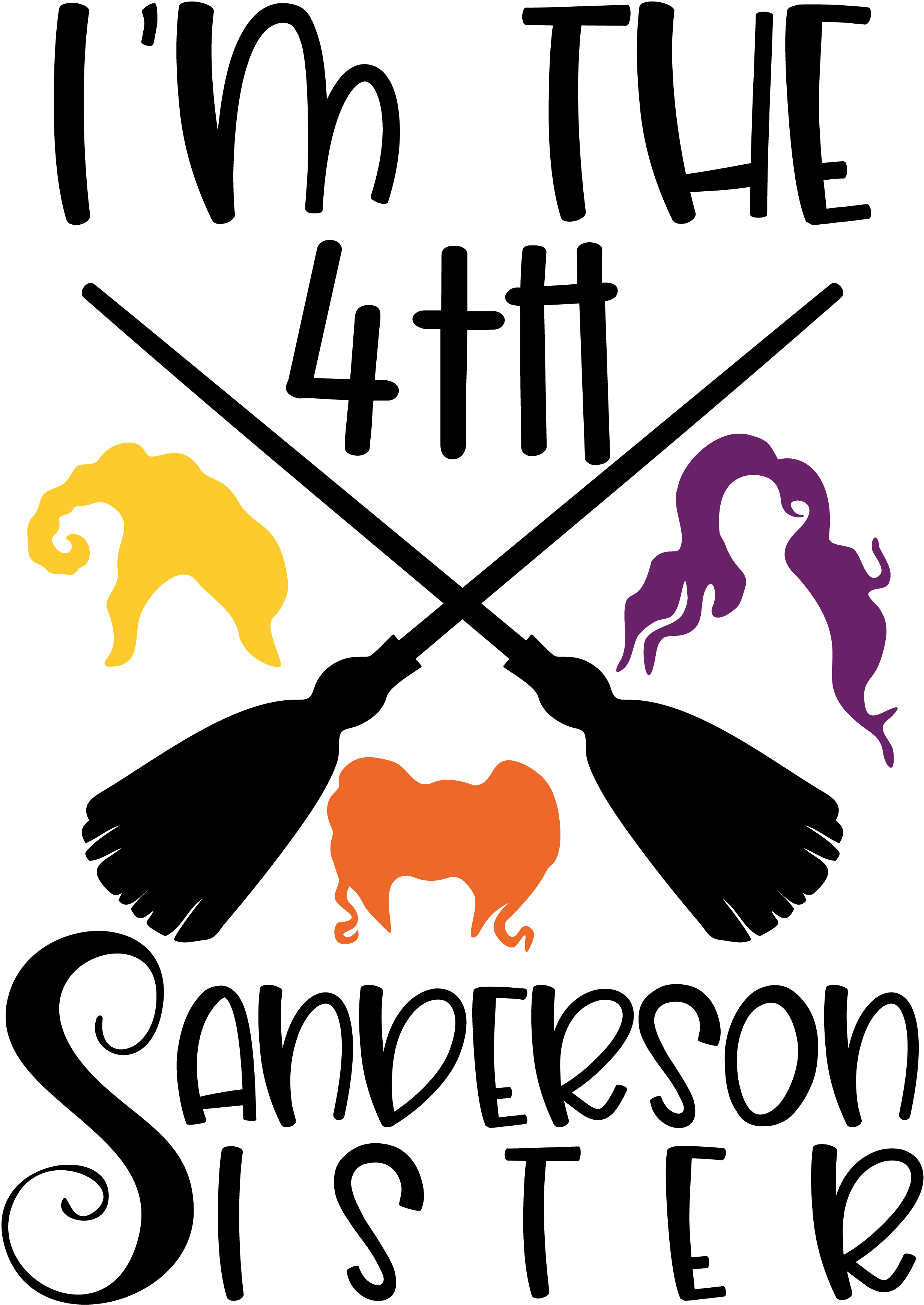 I'm the 4th sanderson sister, Sanderson sisters Svg, Sanders | Inspire ...