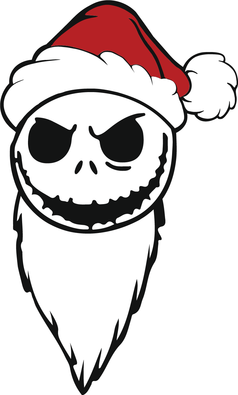 Jack skellington santa head Svg, Nightmare Before Christmas | Inspire ...