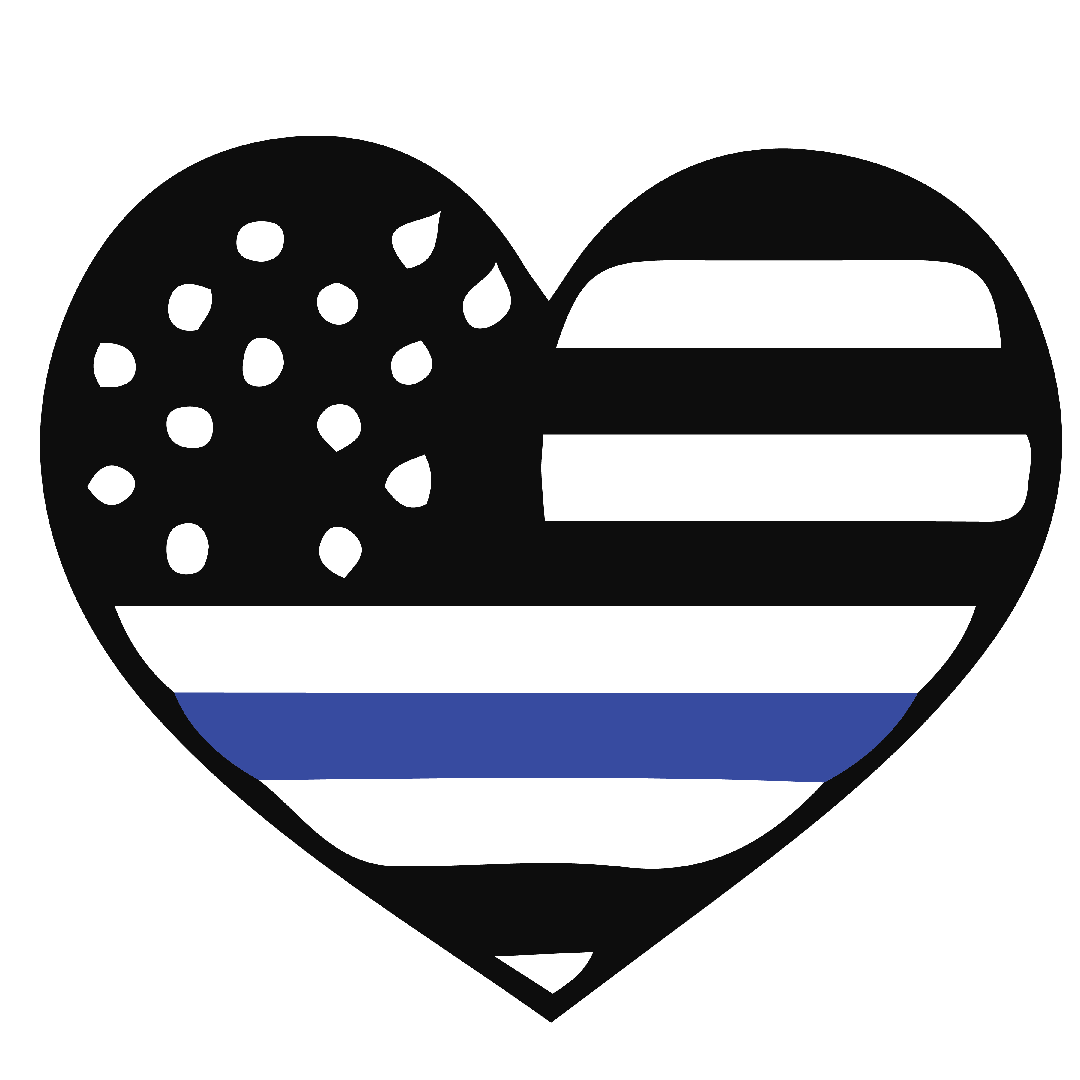 Heart Police Flag Svg, Thin Blue Line Police Svg, Thin blue | Inspire ...