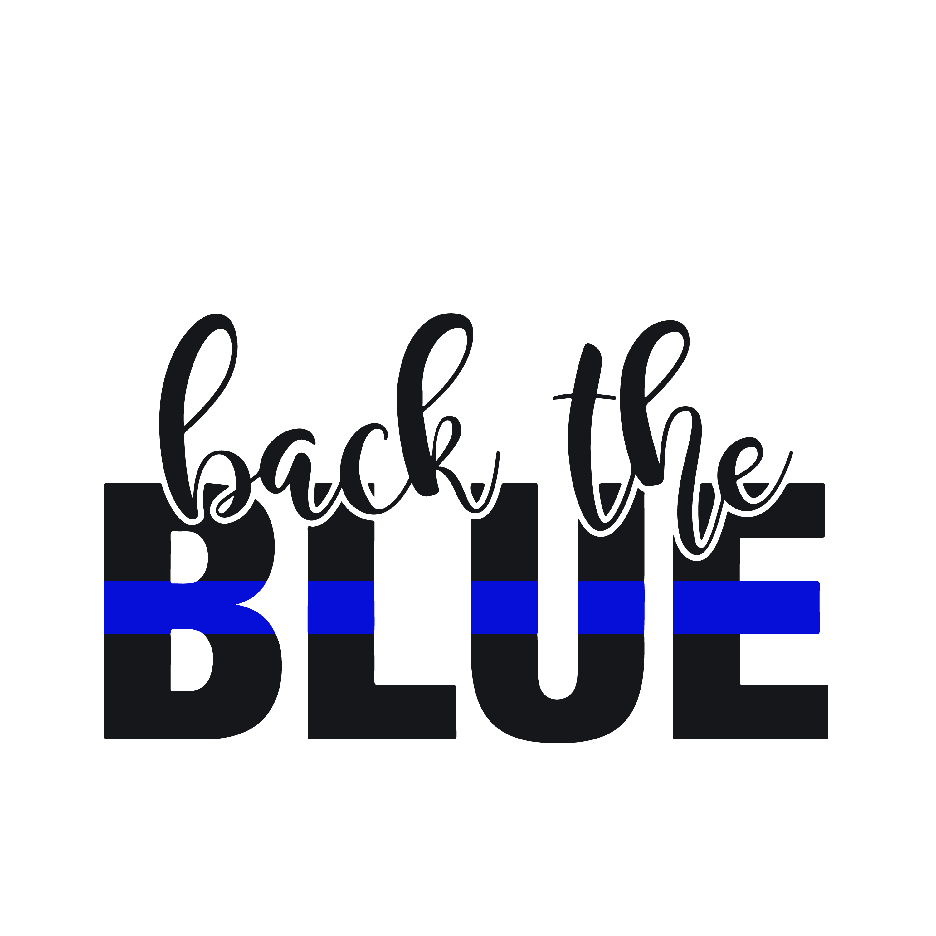 Back the blue Svg, Police Svg, Police Thin Blue Line Svg, Bl | Inspire ...