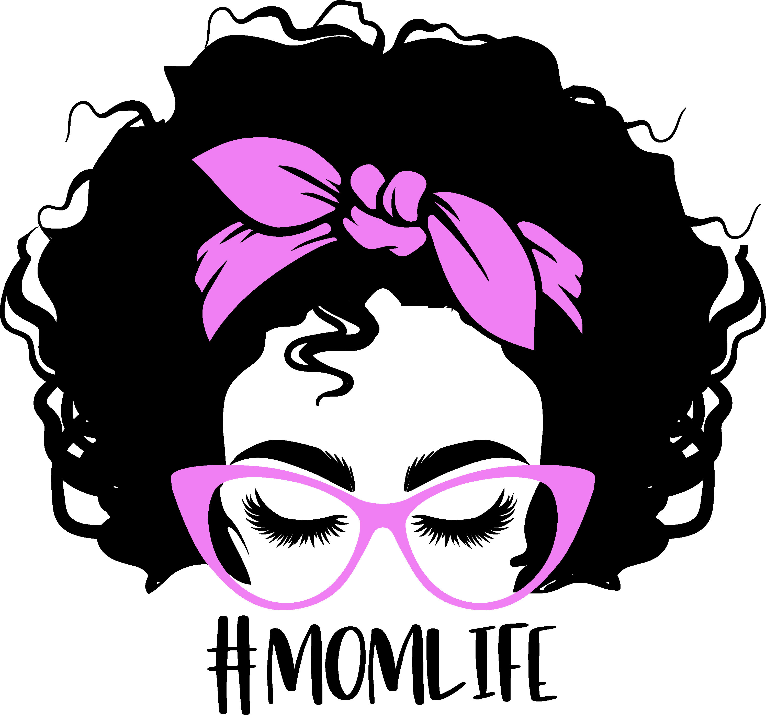 Momlife Svg Messy Bun Svg Messy Bun With Glasses Svg Mom Inspire