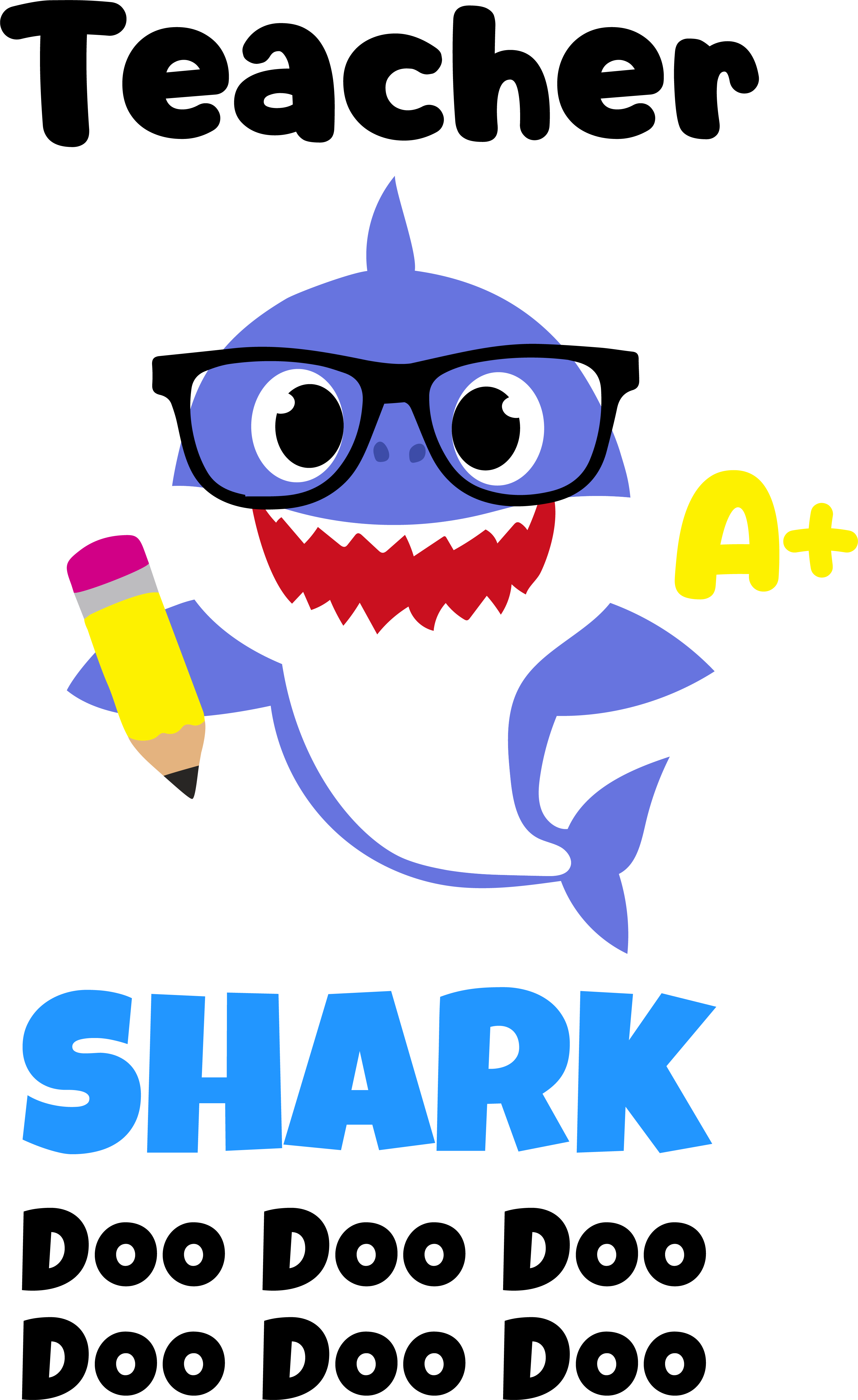 Teacher Svg, Baby Shark School Svg, Teacher Shark Svg, Schoo | Inspire ...