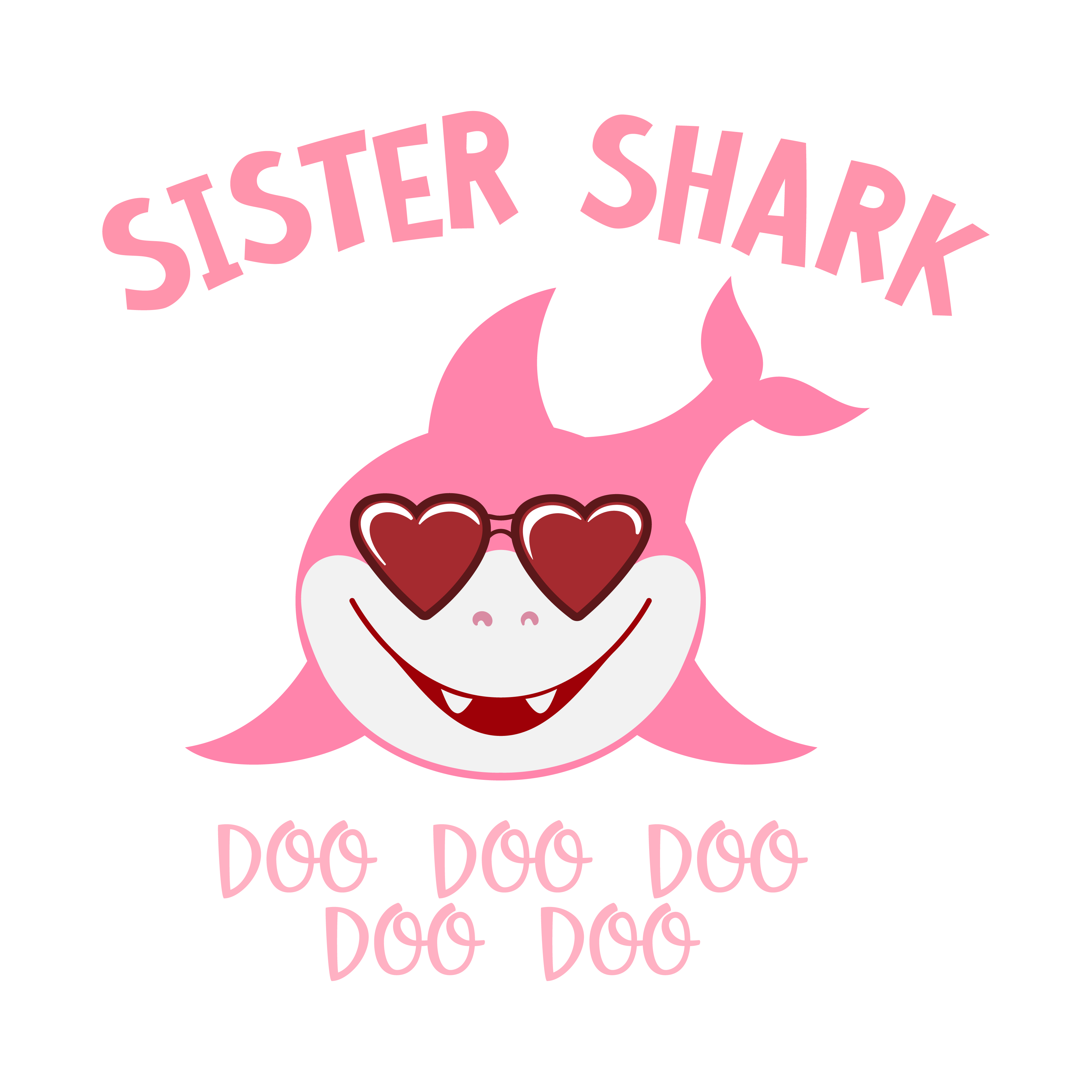 Sister shark Svg, Baby Shark Family Svg, Baby Shark Birthday | Inspire ...