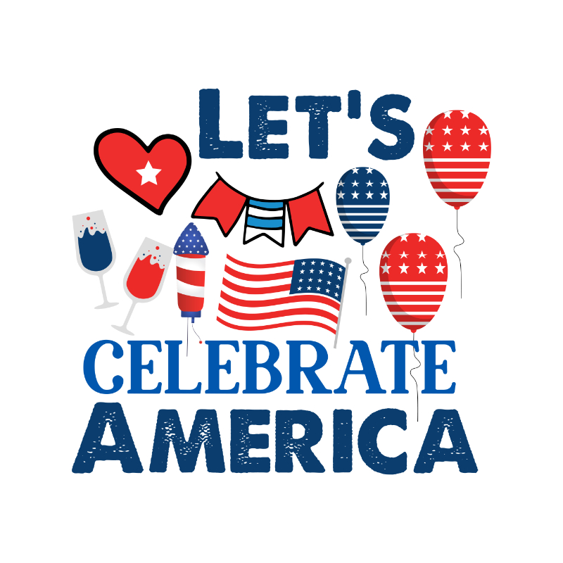 Let_s Celebrate America Svg, 4th of July Svg, Happy 4th Of J | Inspire ...