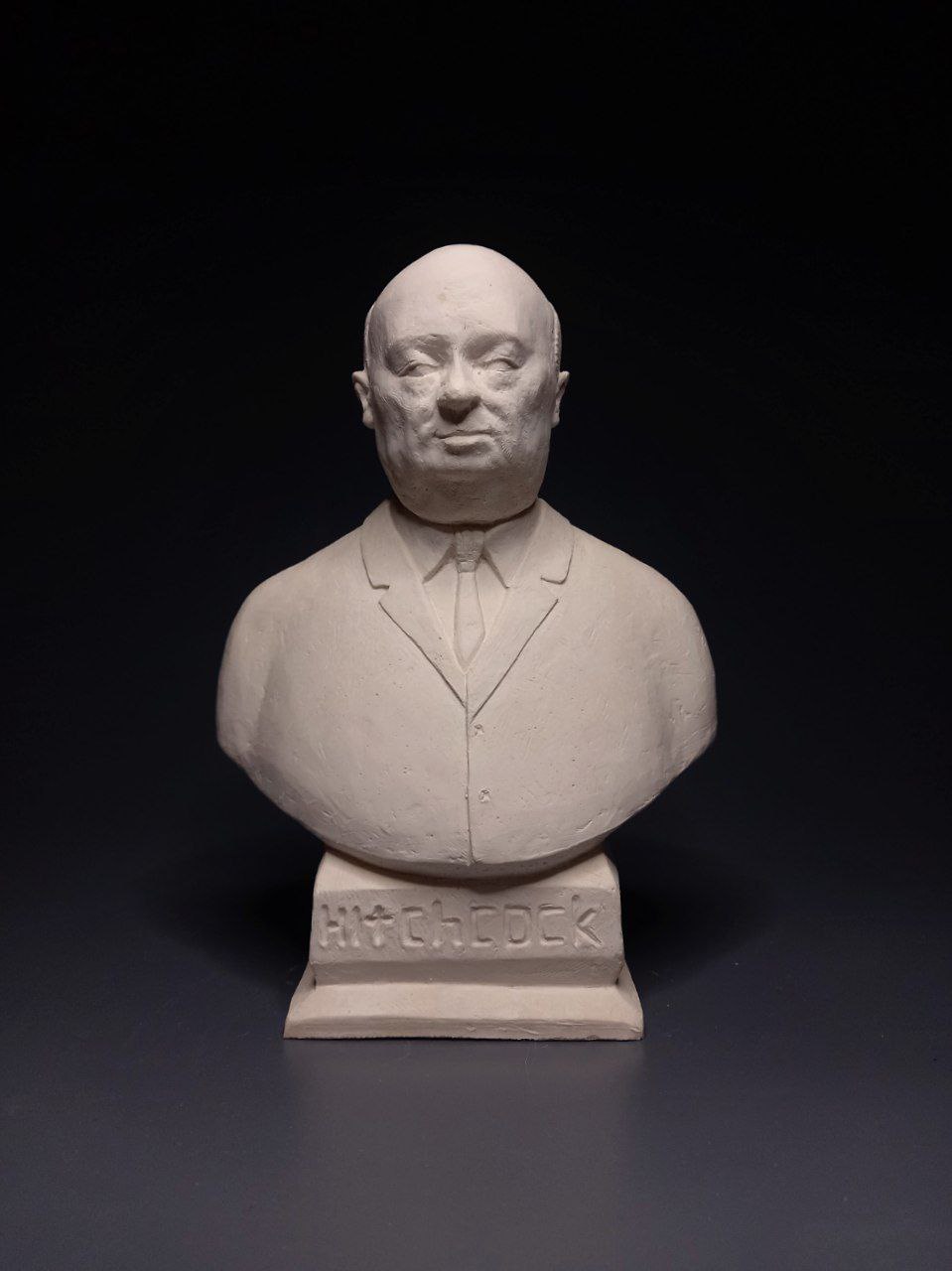 Hand-Crafted Alfred Hitchcock Plaster Bust | Inspire Uplift
