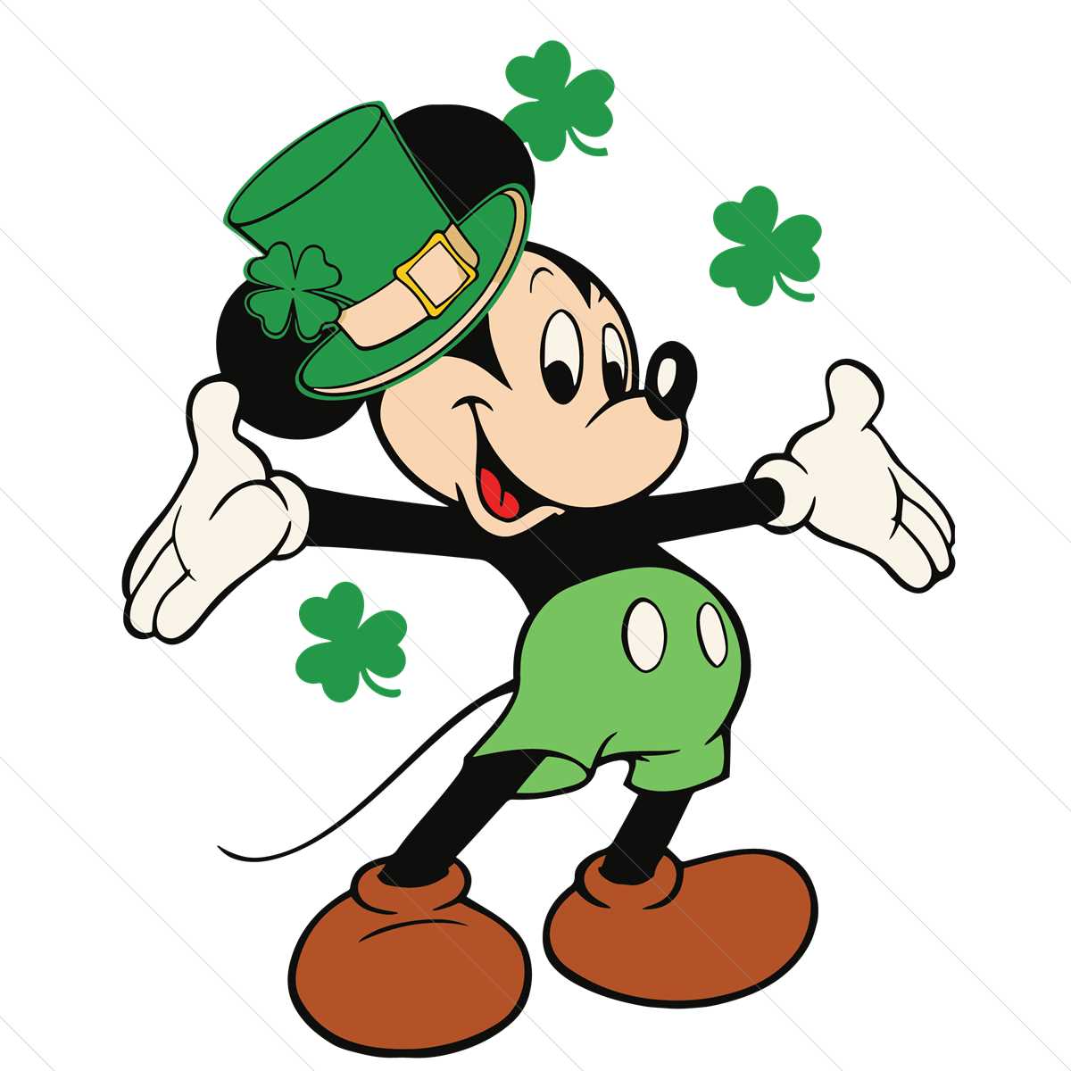 Disney Mickey Happy Saint Patricks Day SVG File Digital | Inspire Uplift
