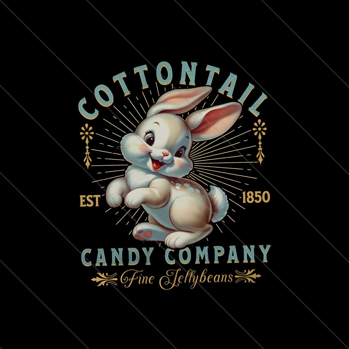 Cottontail Candy Company Est 1850 PNG File Digital - Inspire Uplift