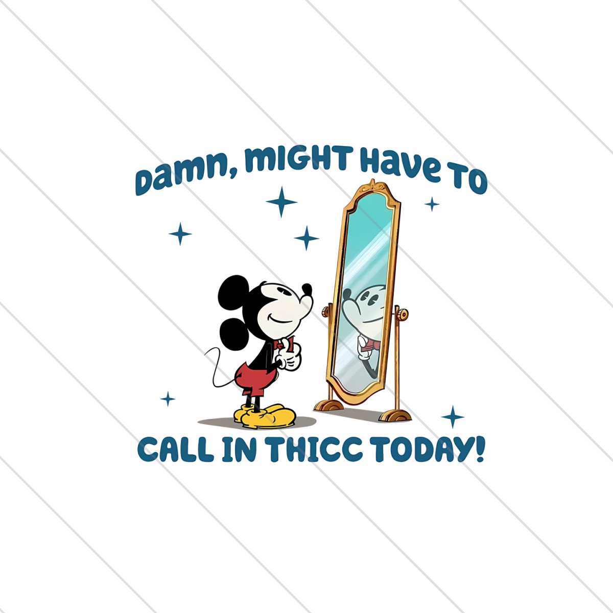 Mickey Mouse Might Have To Call In Thicc Today PNG SVG File | Inspire ...