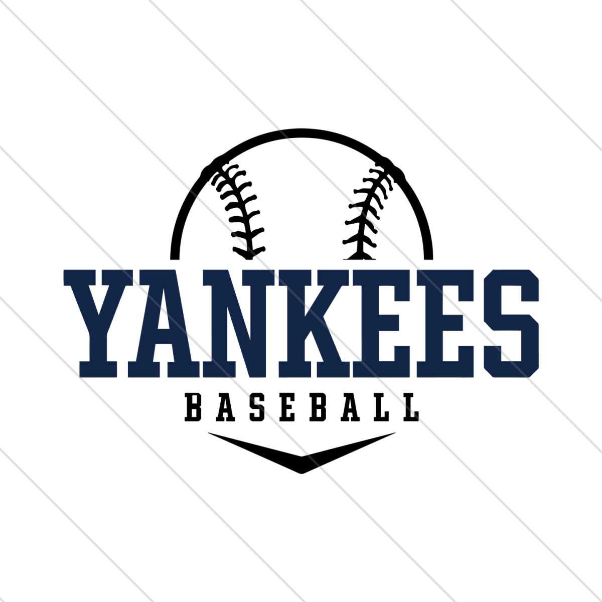 Retro Yankees Baseball MLB Team SVG File Digital | Inspire Uplift