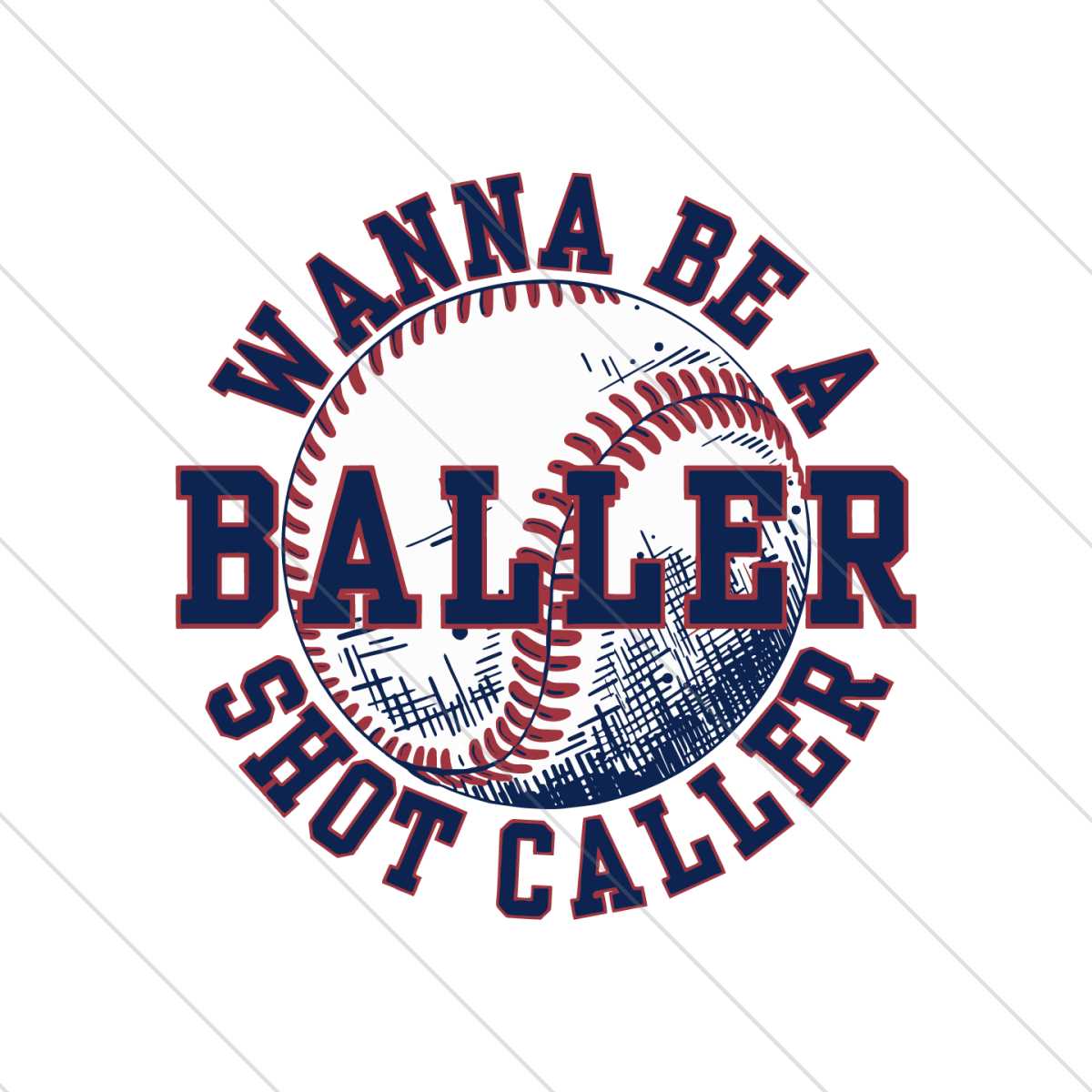 Funny Baller Wanna Be A Shot Caller SVG File Cricut | Inspire Uplift