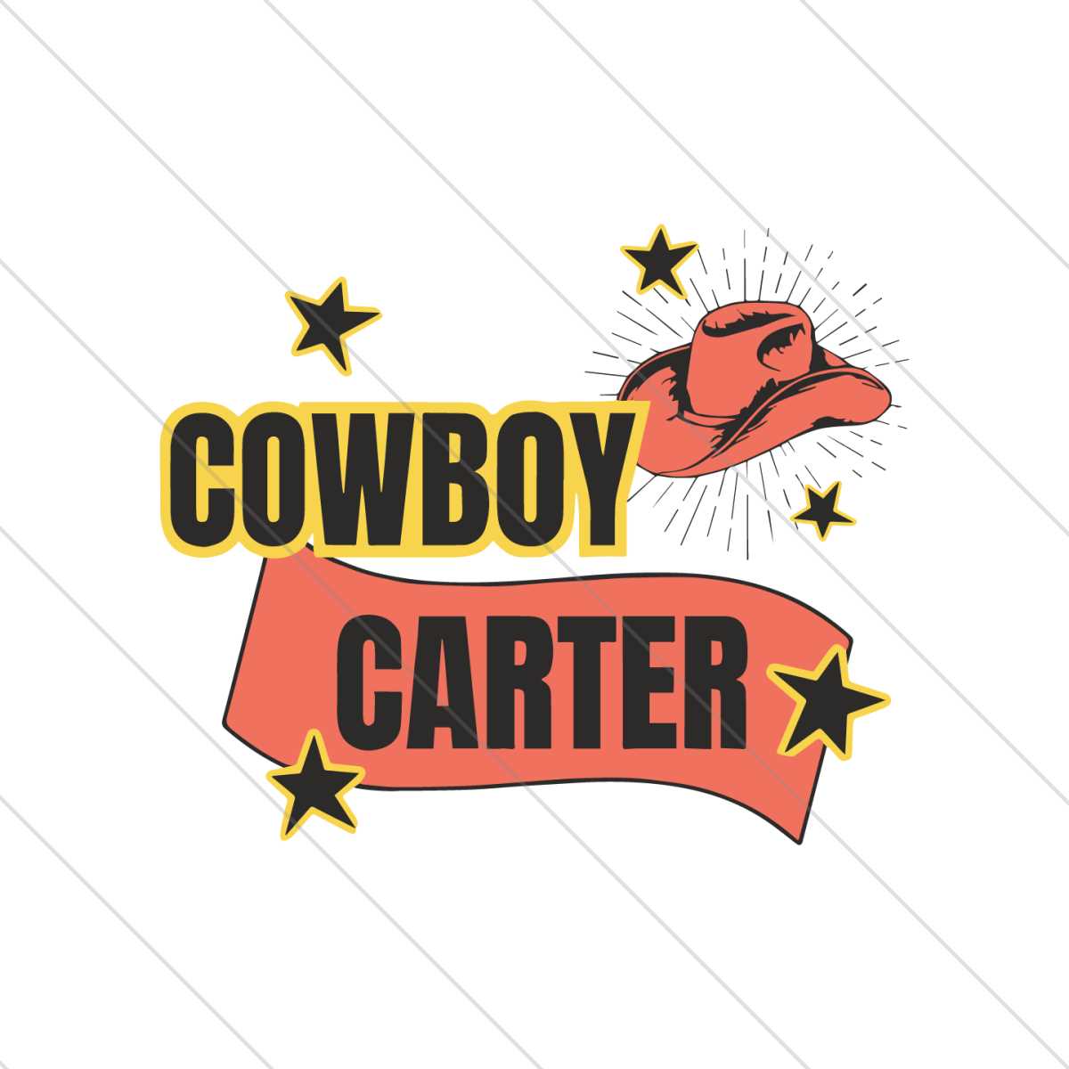 Beyonce Cowboy Carter Studio Album SVG File Digital | Inspire Uplift