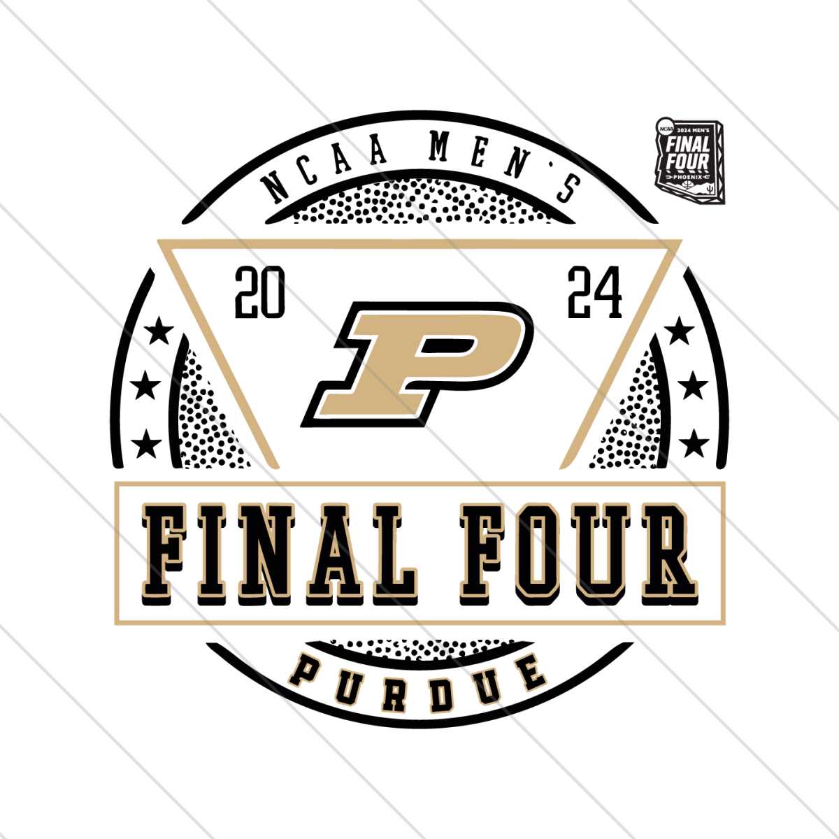 Retro 2024 NCAA Mens Final Tour Purdue SVG File Digital | Inspire Uplift