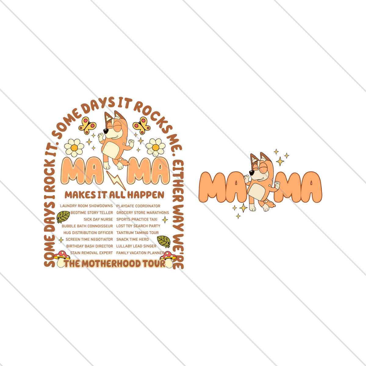 The Motherhood Tour Bluey Mama SVG File Digital | Inspire Uplift