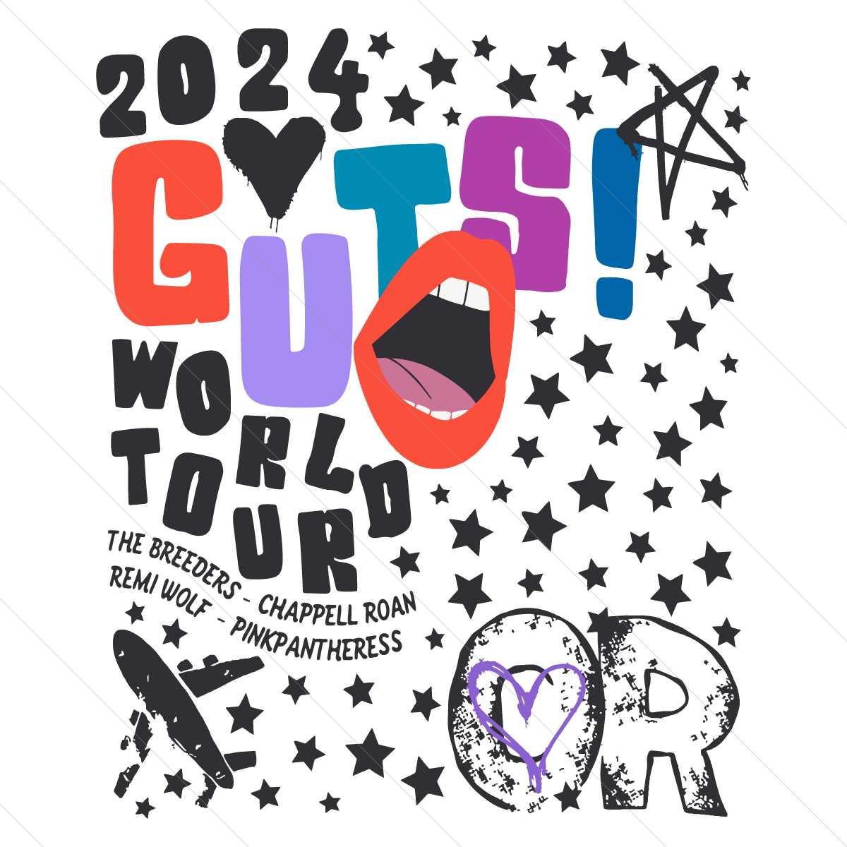 2024 Guts World Tour Olivia Rodrigo SVG File Instant Downloa | Inspire ...
