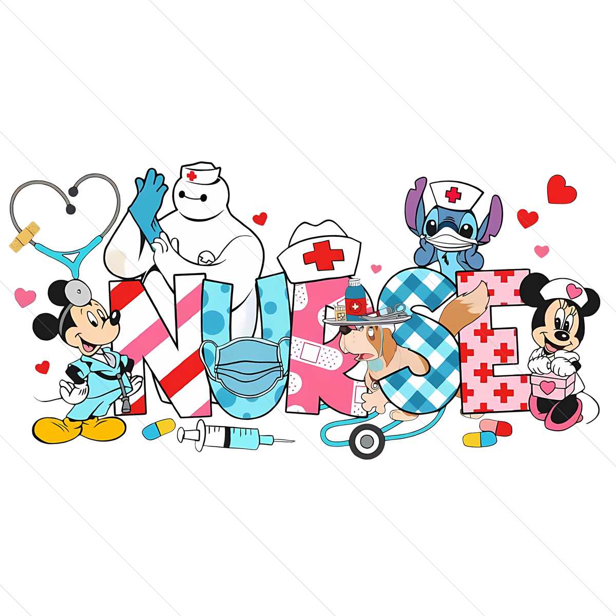 Funny Disney Nurse Cartoon Characters PNG - Inspire Uplift