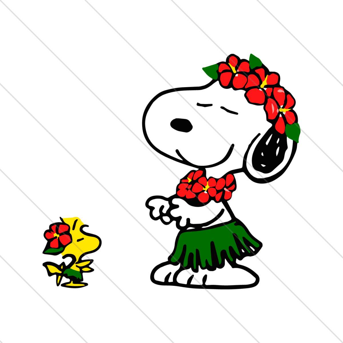 Funny Snoopy Woodstock Dancing SVG File Digital | Inspire Uplift