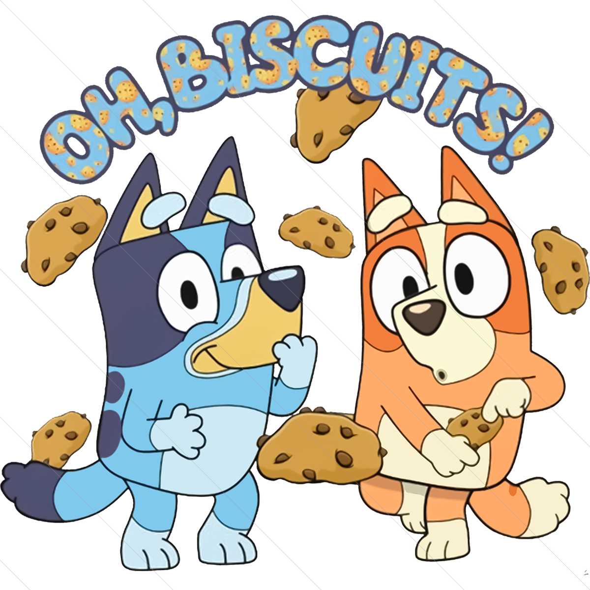 Oh Biscuits Bluey Bingo Cartoon PNG | Inspire Uplift