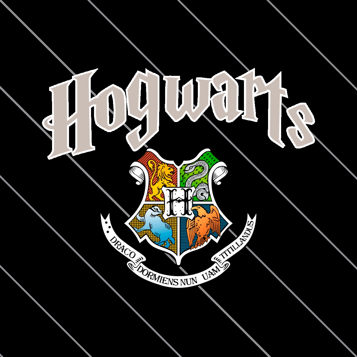 Retro Hogwarts Logo Harry Potter PNG File Digital | Inspire Uplift