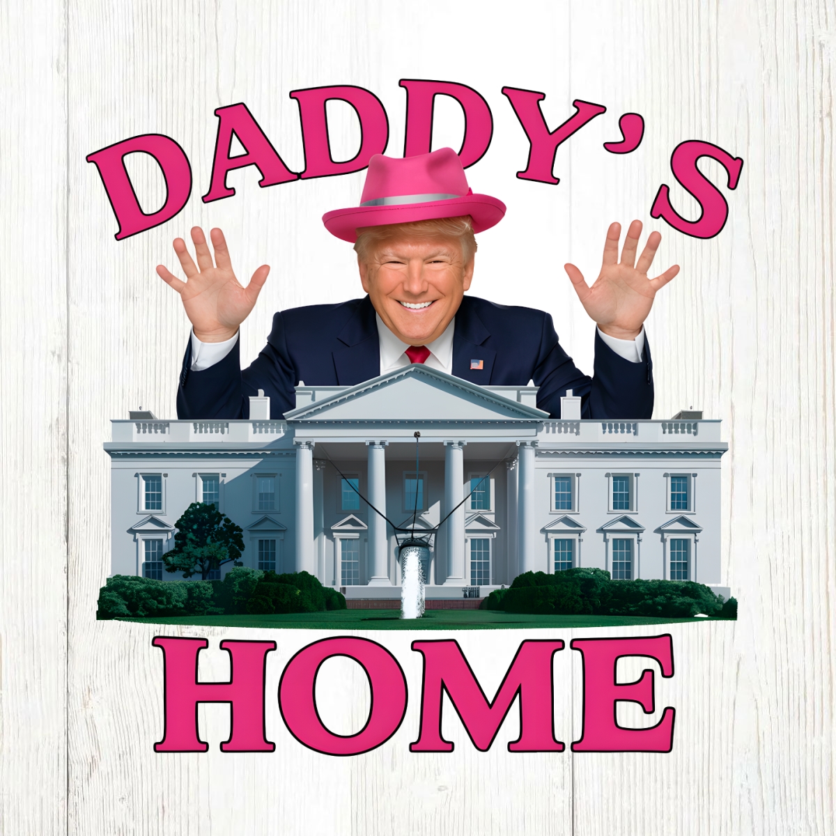 Funny Daddys Home Trump 2024 PNG SVG File Digital - Inspire Uplift