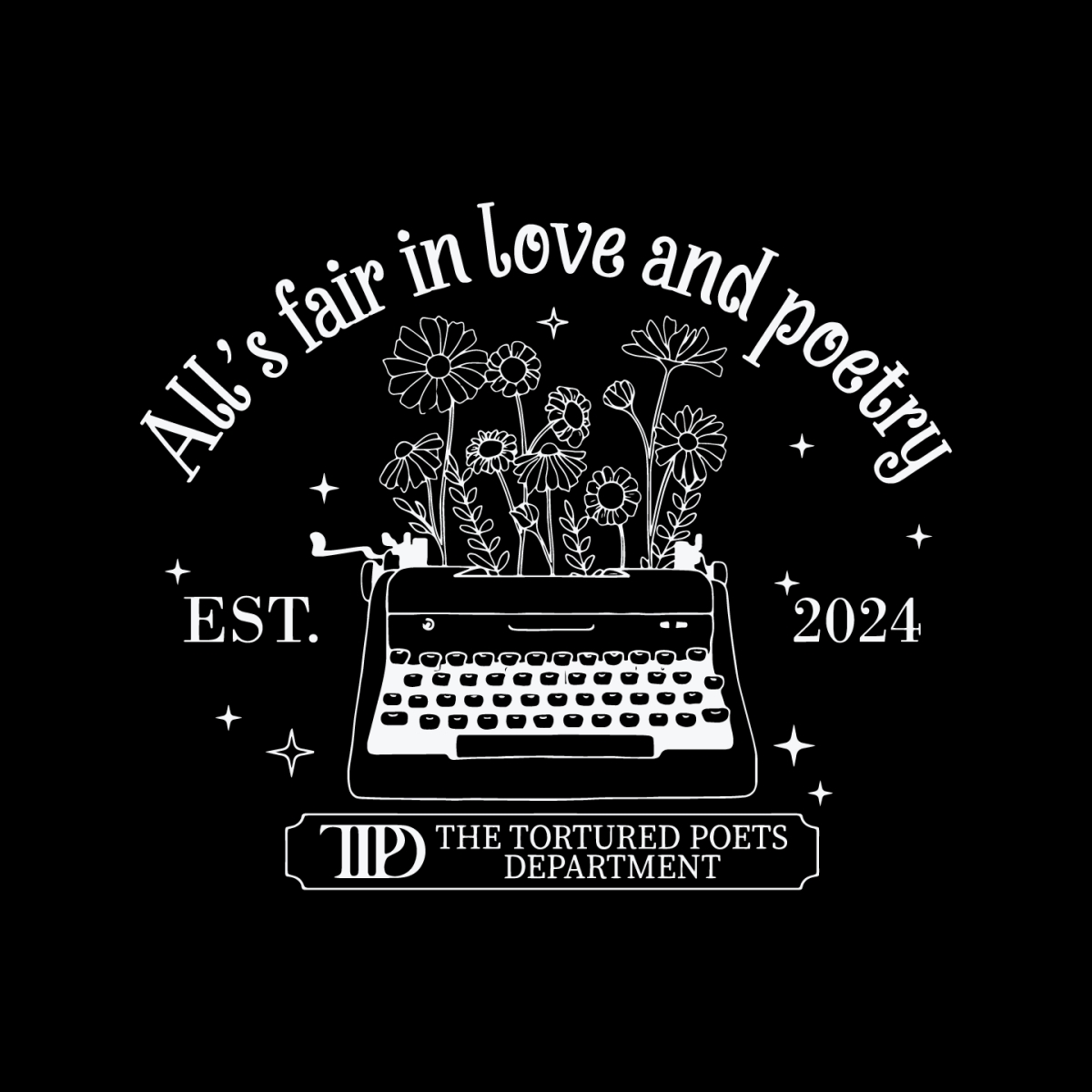 Alls Fair In Love And Poetry Est 2024 SVG File Digital | Inspire Uplift