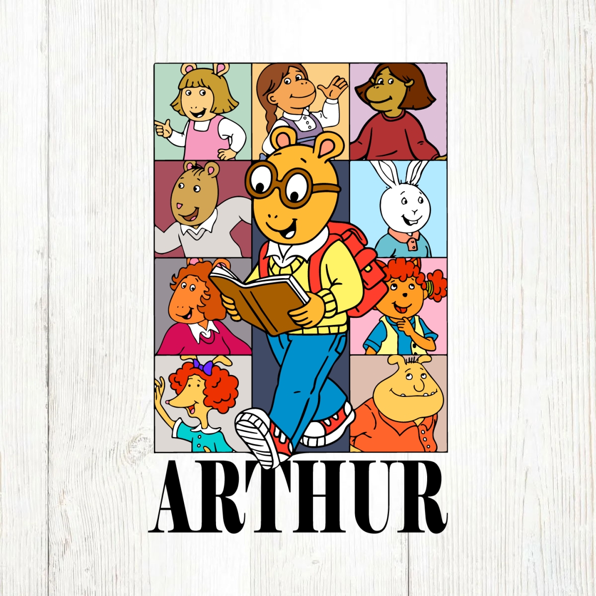 Arthur And Friends 90s Cartoon Characters SVG File Digital | Inspire Uplift
