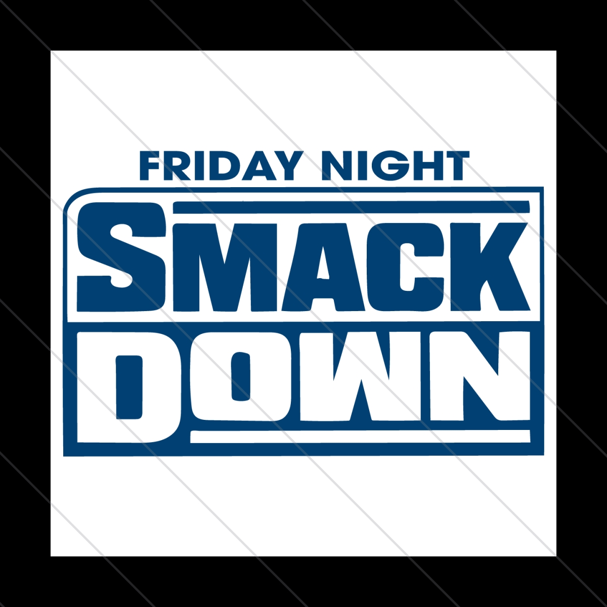 WWE Friday Night Smackdown Logo SVG File Digital | Inspire Uplift