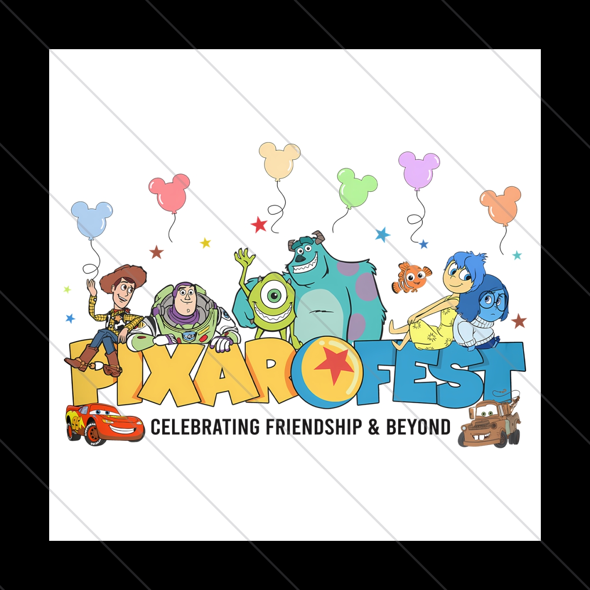 Pixar Fest Celebrating Friendship And Beyond PNG File Digita - Inspire ...