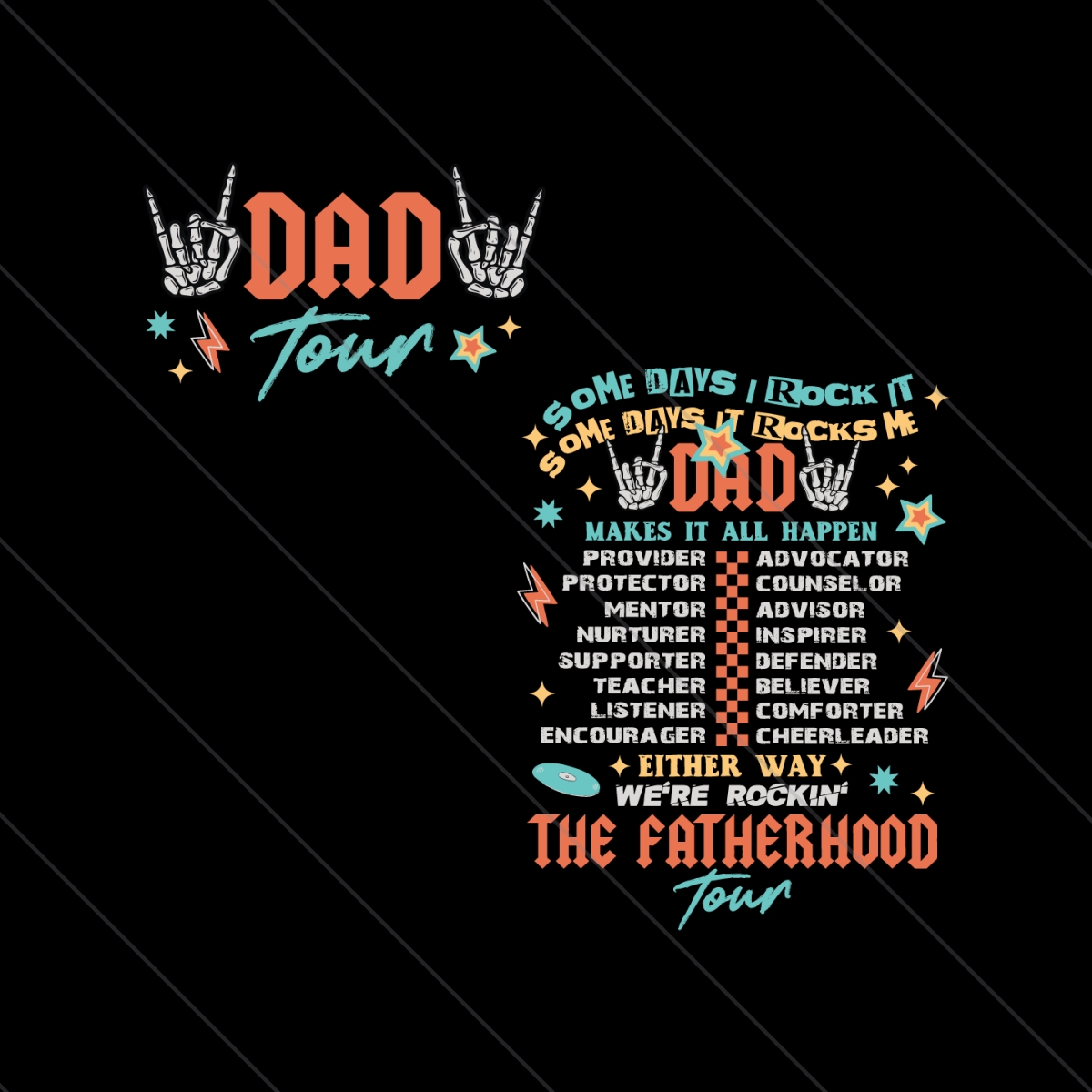 Dad Tour The Fatherhood Tour SVG File Digital - Inspire Uplift