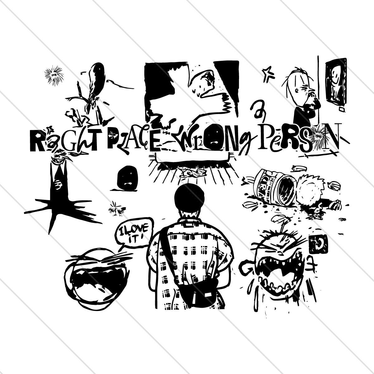 Right Place Wrong Person BTS RM Rapper SVG File Digital - Inspire Uplift