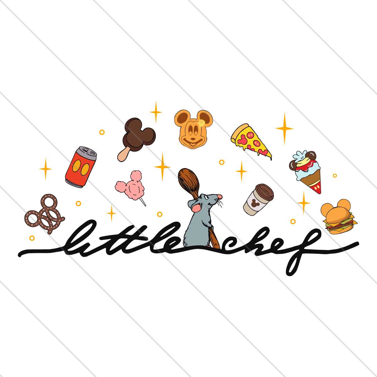 Disney Pixar Ratatouille Remy Little Chef SVG File Digital - Inspire Uplift