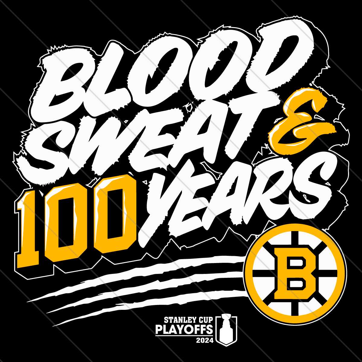 Blood Sweet And 100 Years Bruins Stanley Cup Playoffs SVG Fi | Inspire ...