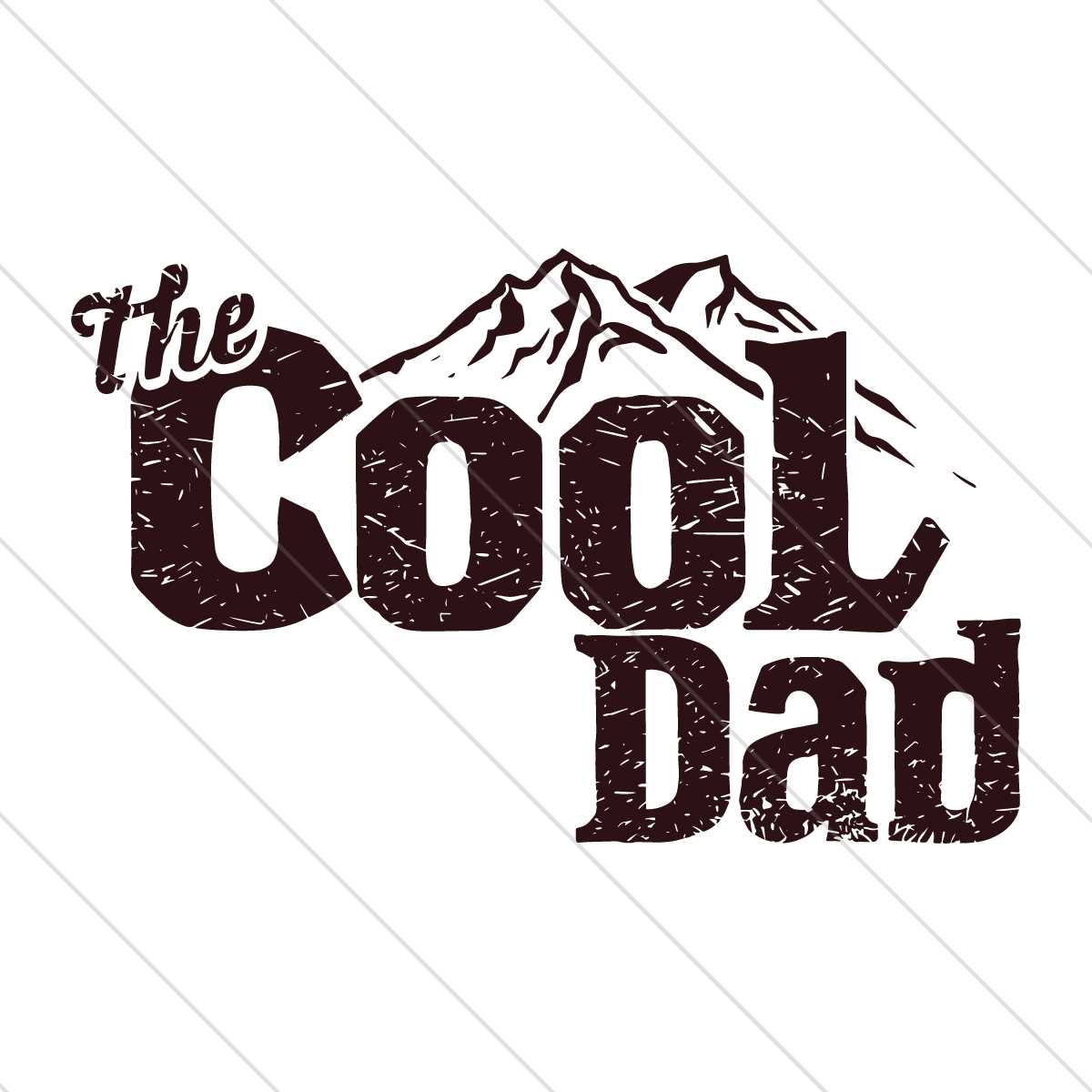 Happy Fathers Day The Cool Dad SVG File Digitall | Inspire Uplift