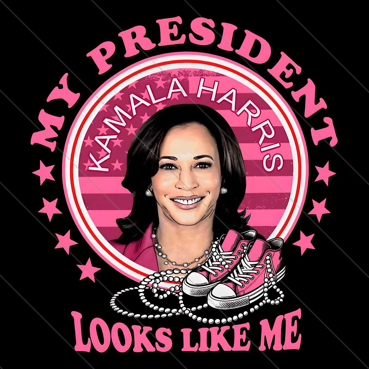 Kamala Harris My President Looks Like Me PNG File Digital | Inspire Uplift