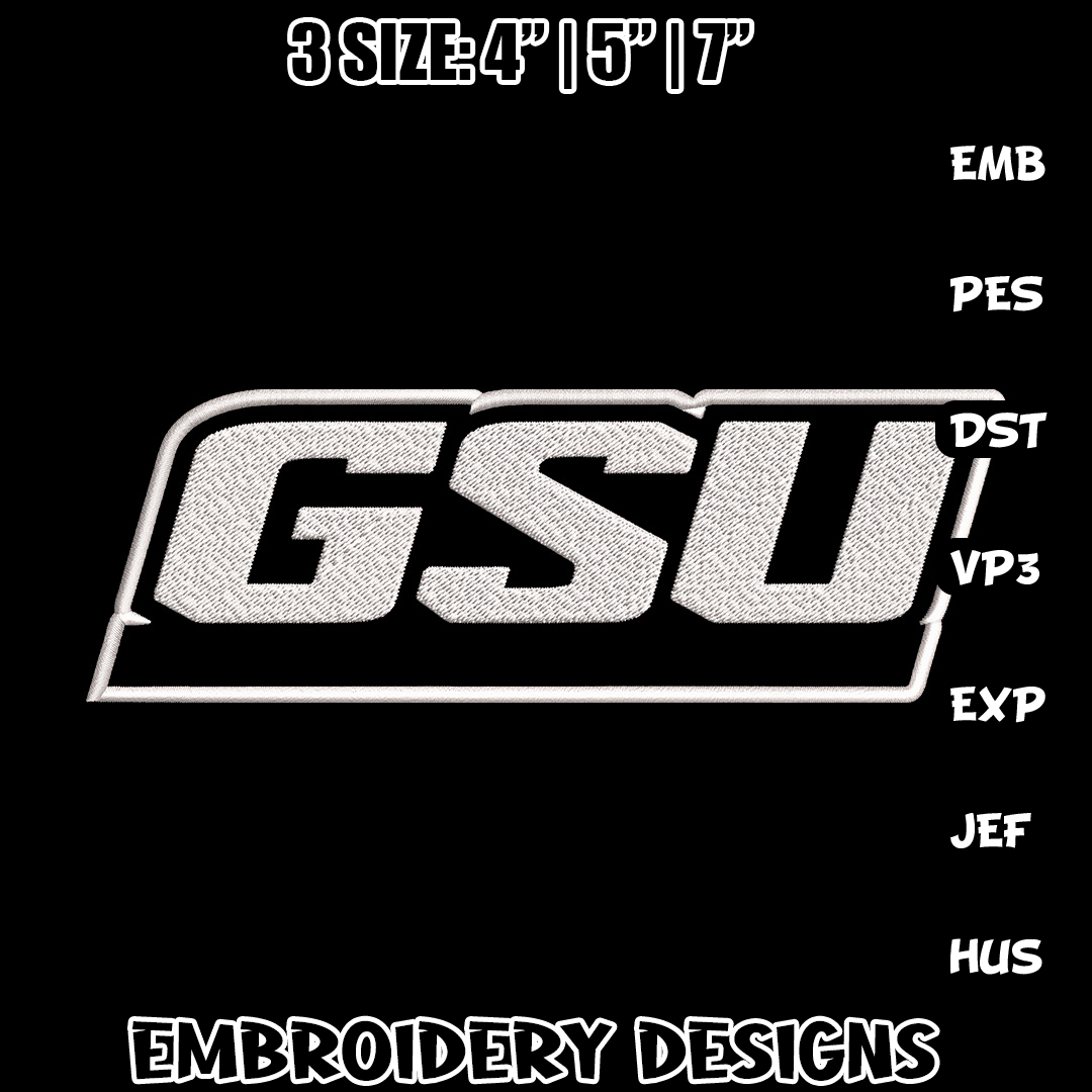 Georgia State logo embroidery design, NCAA embroidery, Sport | Inspire ...