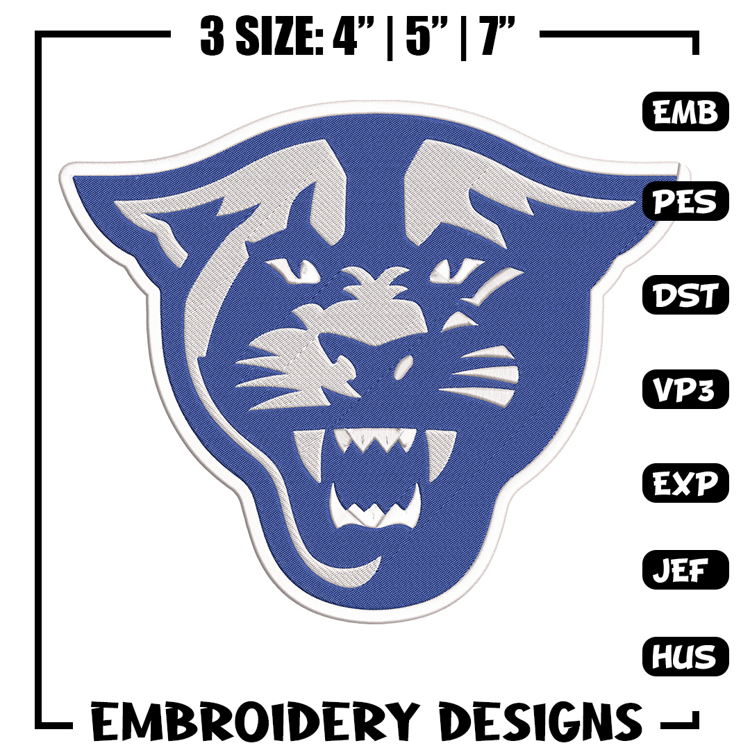 Georgia State mascot embroidery design, NCAA embroidery,Spor | Inspire ...