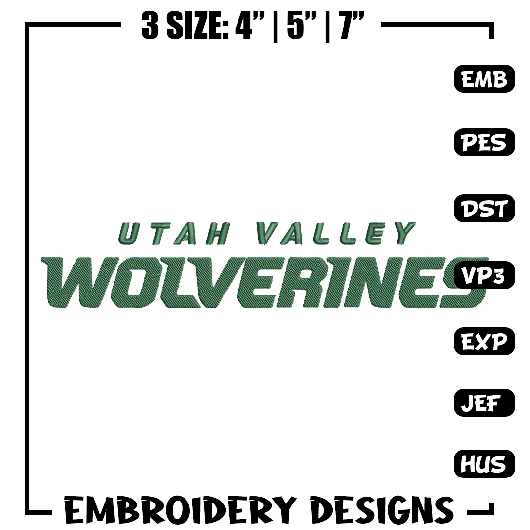 Utah Valley logo embroidery design,NCAA embroidery,Sport emb | Inspire ...
