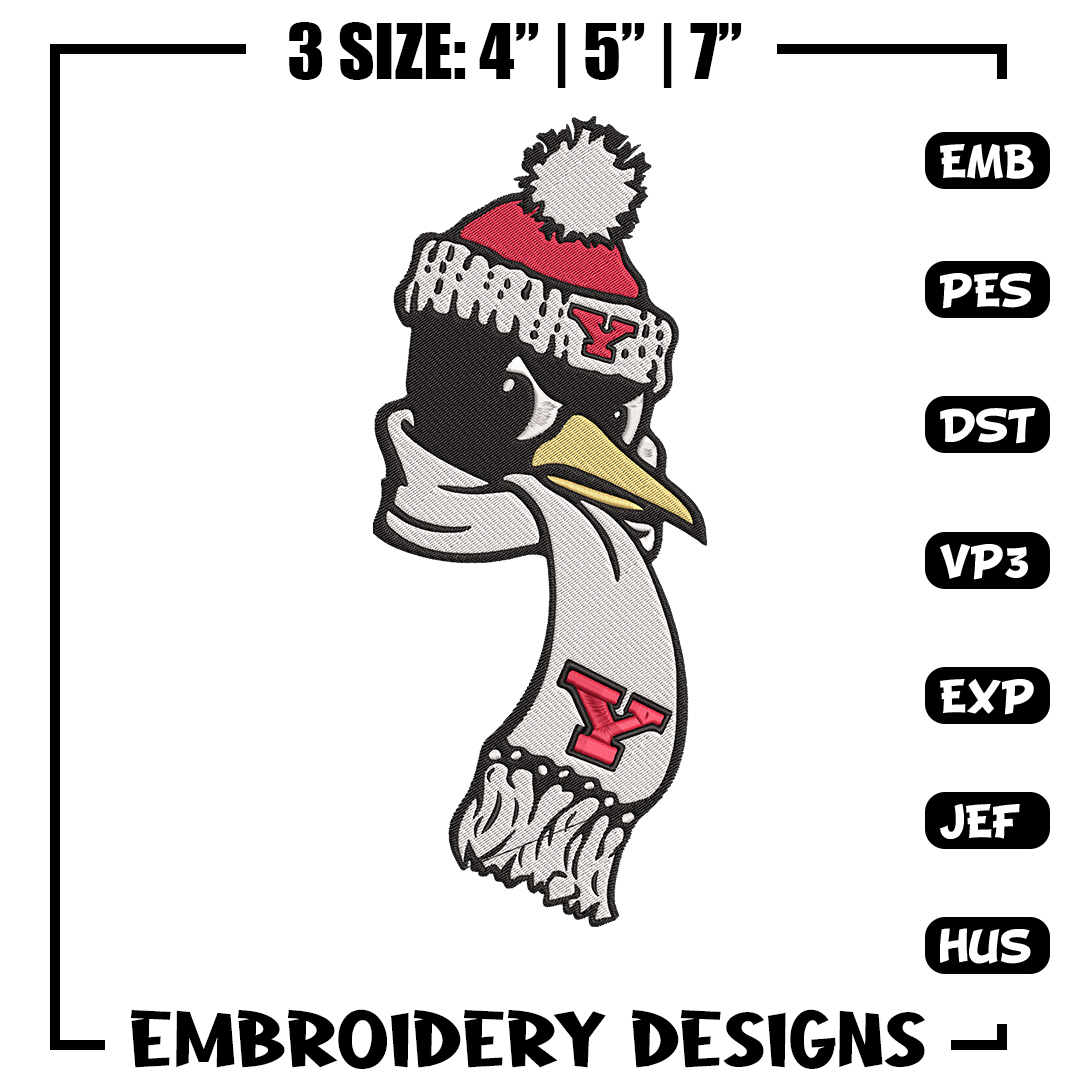 Youngstown State logo embroidery design, Sport embroidery, l - Inspire ...