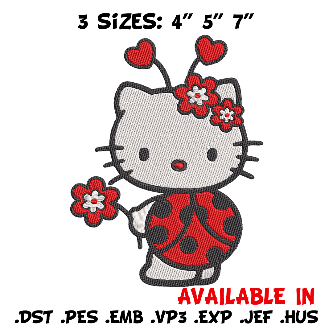 Hello kitty cute Embroidery Design, Hello kitty Embroidery,E | Inspire ...