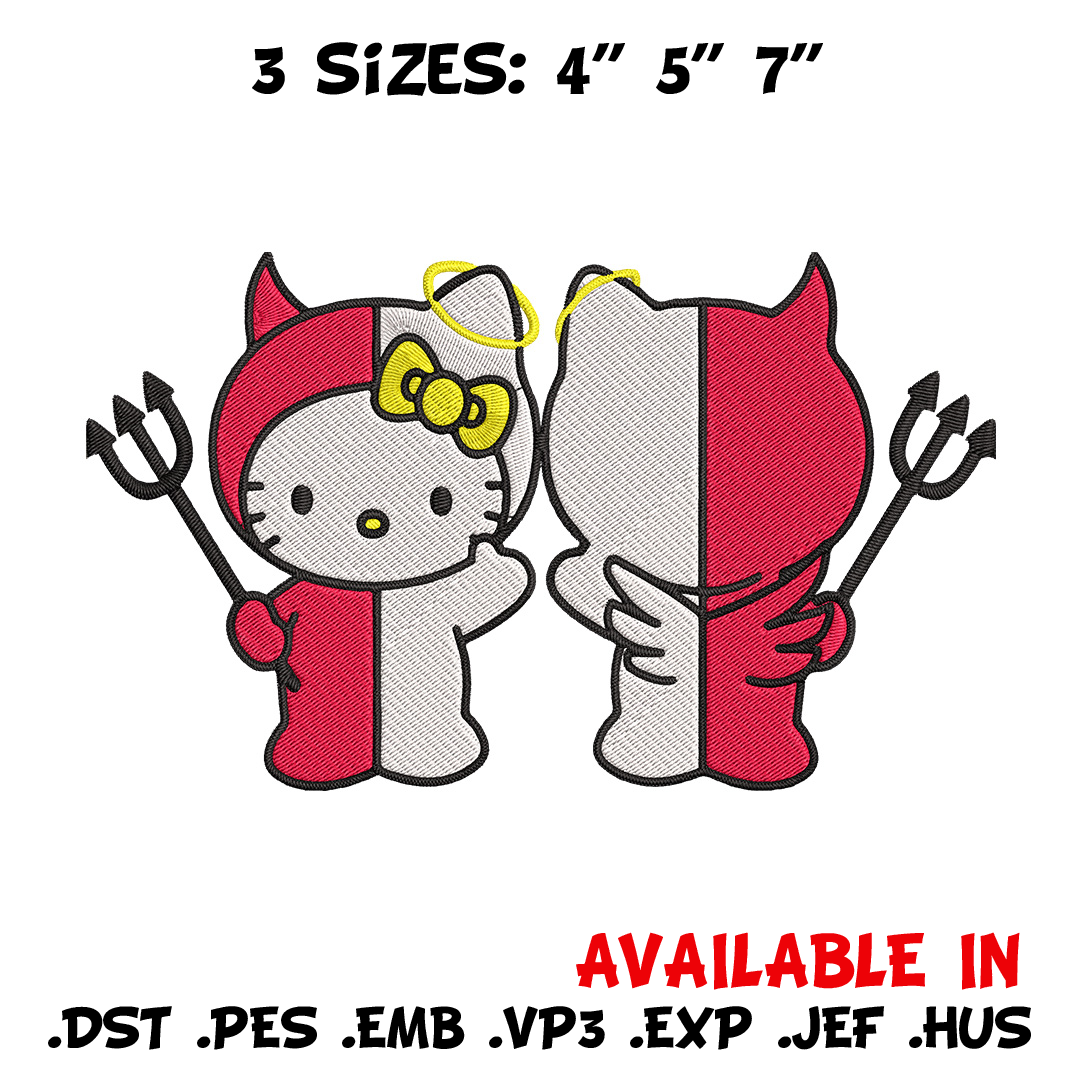 Hello kitty demon Embroidery Design,Hello kitty Embroidery,E | Inspire ...