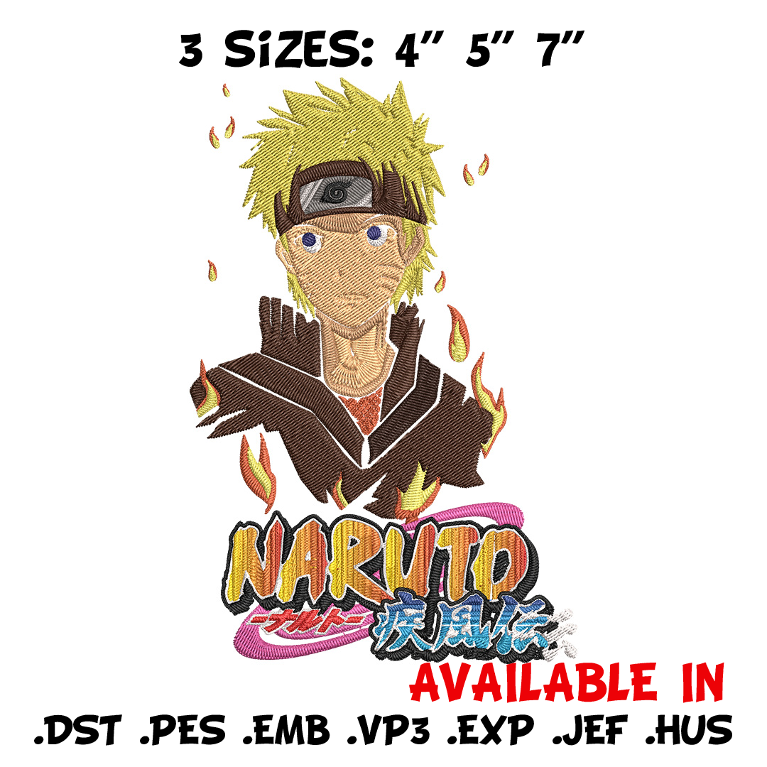 Naruto Poster Embroidery Design, Naruto Embroidery, Embroide - Inspire ...